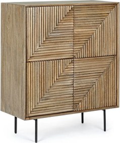 Skříňka z mangového dřeva v přírodní barvě 92x110x40 cm Darsey – Bizzotto
