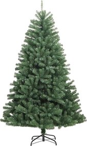Umělý Skládací Vánoční Strom Zelená 150 cm PVC a kov 3395486