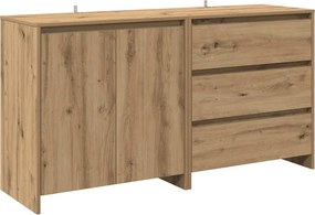 2dílná Příborník dub artisan kompozitní dřevo 3329178