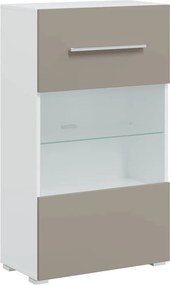 5dílná TV stolky s LED osvětlením kamenná šedá kompozitní dřevo 3324233