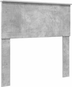 Rám postele s čelo Betonově šedá 90 x 200 cm Inženýrské dřevo 3410745
