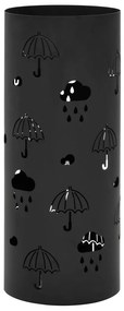 Stojan na deštníky Umbrellas ocelový černý 246804