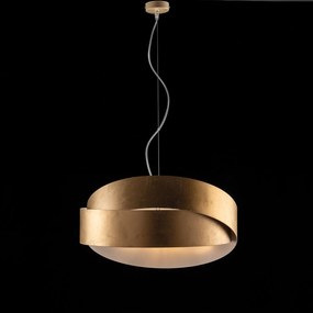 Light for home - Moderní závěsná lampa BL207-2-OR Astro, 2 X 60 Watt Max, bílá, zlatá, 2 X 60 W, E27, Bílá, zlatá