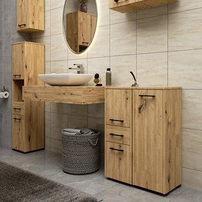 Koupelnová skříňka Fin S30 1D 30 cm dub - výběr z 4 provedení