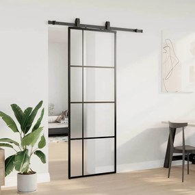 Posuvné dveře se sadou kování černé 76x205 cm ESG Glass 3375911