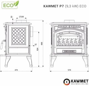 Krbová kamna KAWMET P7