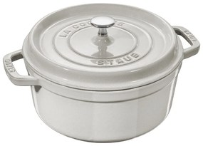 Hrnec STAUB  kulatý 28 cm bílý lanýž 6,7l