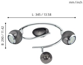 EGLO 31007 - LED Bodové svítidlo BIMEDA 3xGU10/3W LED
