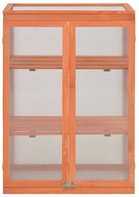 Skleník dřevěný 75 x 47 x 109 cm 170646