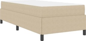 Rám postele s matrací Světle zelená šedá 80 x 200 cm textil 3399094