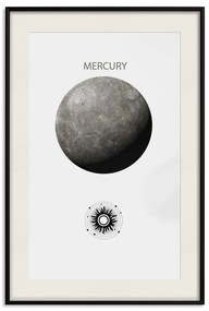 Plakát Merkur II - nejmenší planeta sluneční soustavy