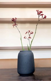 Stolní váza MONTI, sklolaminát, výška 28 cm, antracit