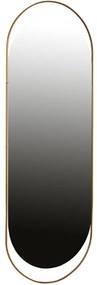 OnaDnes -20% Hoorns Oválné kovové závěsné zrcadlo Antique 168x60 cm