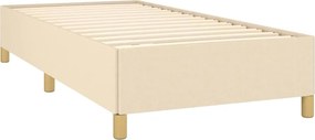 Box spring postel s matrací krémová 100 x 200 cm textil 3128586