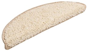 vidaXL Marketos Schodové rohože 15 ks 56x17x3 cm krémové, půlkulaté