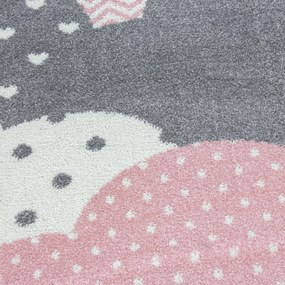 Ayyildiz koberce Dětský kusový koberec Bambi 820 pink kruh ROZMĚR: 120x120 (průměr) kruh