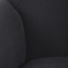Relaxační křeslo ušák SIRI - šedý manšestr