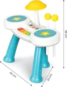 HUANGER Elektronická bicí souprava / 2 paličky / Hudební režimy a melo