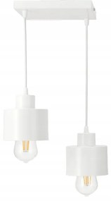 LED stropní svítidlo - 2xE27 - KUBEK WHITE