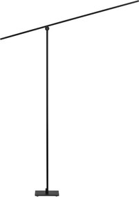 Matně černá kovová LED stojací lampa s ohybatelnou konstrukcí/stmívatelná (výška 144 cm) Tenso – Nova Luce
