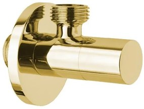Sapho Rohové ventily - Rohový ventil s rozetou, zlatá SL017
