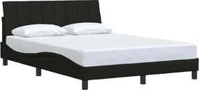 Rám postele bez matrace Hanko černý 140 x 190 cm textil 3310386