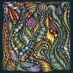 CURIOSI Čtvercové puzzle Palapeli: Kouzelný pupen / 251 dílků / 28 × 2