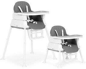 Skládací židle na krmení 3v1 šedá