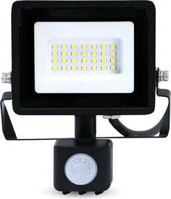Nedis LLFLP16BLK - LED Reflektor se senzorem pohybu a soumraku LED/20W/230V IP44