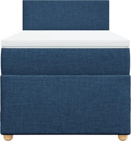 Box spring postel s matrací modrá 80x200 cm textil 3286506