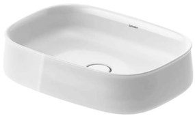 Duravit Zencha - Umyvadlo na desku 55x39 cm, bez přepadu, DuraCeram, WonderGliss, bílá 23735500791