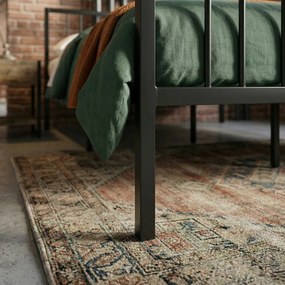 Dede Industriální kovová postel LUSSO 2, 90x200 cm Barva rámu postele: Bílý rám
