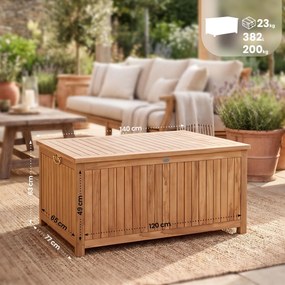 Teak zahradní úložný box Odessa 140X77X63 – teaková