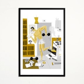 Milan Starý | Superman Rám: Dubový, Velikost: 60 x 40 cm
