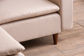 Hanah Home Rohová pohovka LUNGO MINI krémová