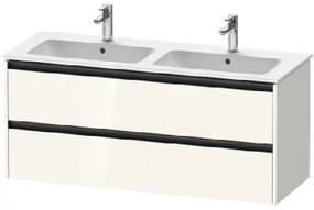 Duravit Ketho.2 - Umyvadlová skříňka 550x1280x480 mm, 2 zásuvky, lesklá bílá K25266022220000