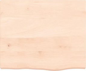 Koupelnová deska 60x50x(2-4) cm neošetřené masivní dřevo 3156012