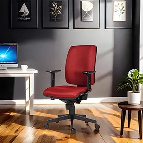 Powerton ERGO Hana červená / Kancelářské ergonomické křeslo / synchron