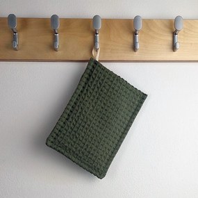 TULULUM Vaflová mycí žínka Barva: Tmavě šedá