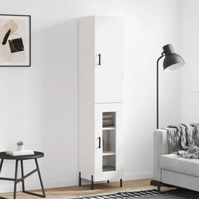 Skříň highboard bílá 34,5 x 34 x 180 cm kompozitní dřevo