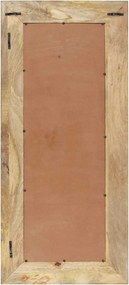 Zrcadlo 110 x 50 cm masivní mangovníkové dřevo 321631