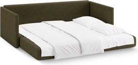 Zelená žinylková rozkládací pohovka 209 cm Shannon – Cosmopolitan Design
