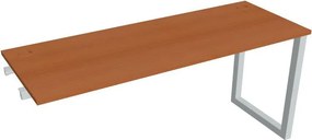 Hobis Kancelářský pracovní stůl k řetězení Hobis UEO 1600R, bílá RAL 9016, deskaakát