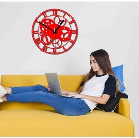 Nástěnné hodiny Quartz, samolepka dekorace, 3D zrcadlo samolepky Xmomo X0071-Trendy wall clock
