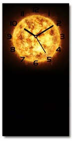 Wallmuralia Moderní hodiny nástěnné Slunce 30x60 cm