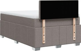 Box spring postel s matrací taupe 120x190 cm textil 3287025