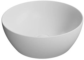 GSI, PURA keramické umyvadlo na desku, průměr 42 cm, bílá mat, 885109