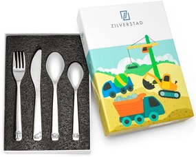 Zilverstad Příbor Stavební stroje 4ks