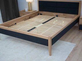 Čalouněná dubová postel 180x200cm Belagio Béžový