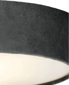 Searchlight 23298-2GY Stropní sametový lustr VELVET ŠEDÝ, průměr 38cm